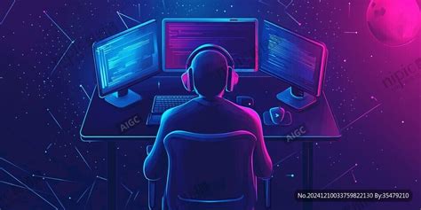 Ai创作图人物编程插画 程序员节banner 前端程序员 程序员招聘 软件开发人员 加班程序员 It程序员 写代码的人 电脑前插画 软件运维 It编程 程序员节 程序员简历 程序员培训 码农