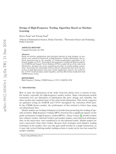 algorithm trading download free pdf high frequency trading market