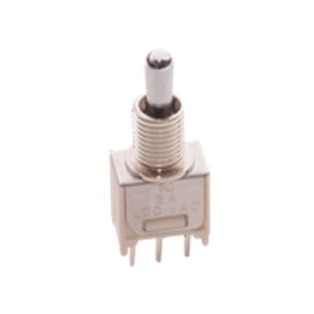 C K Components Toggle Switch Spdt Momentary 3 Pcb Hole Cnt Solder Terminal Toggle Actuator