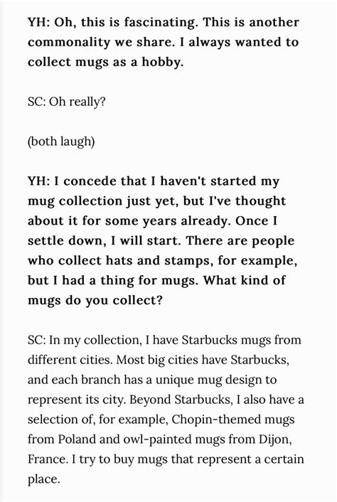 Op On Twitter 조성진의 취미 머그컵 모으기 백개정도 있다네요