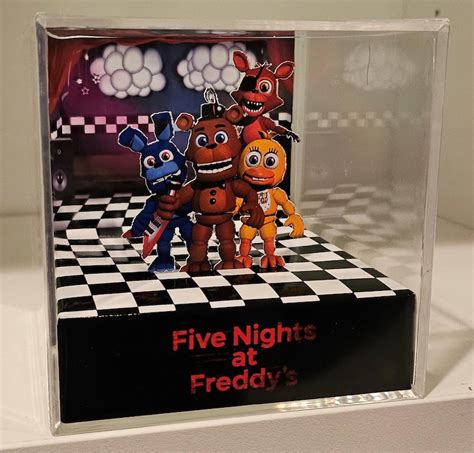 Five Nights At Freddys 3d Cube Diorama Etsy
