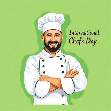 International Chef Day Poster Design Illustration Chefs Day Holiday