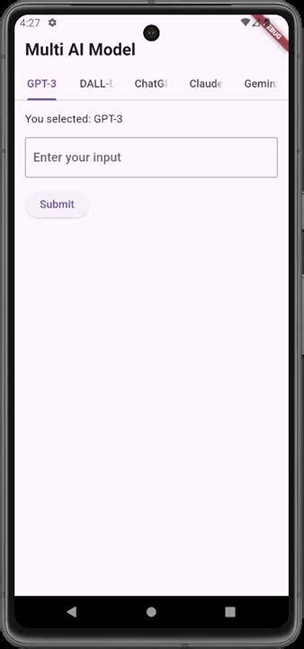 Chinmay Borade On Linkedin Multi Ai Model App Developed In Flutter Still Working On It Lets