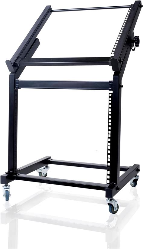 Rack Mount Rolling Stand Adjustable Mixer Platform Rails By 19U