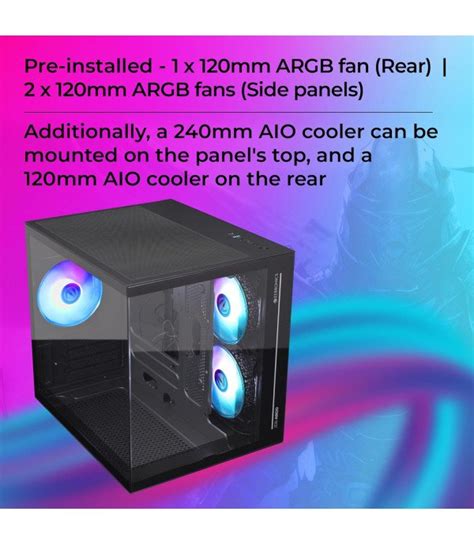 Zebronics Cabinet Argo Black