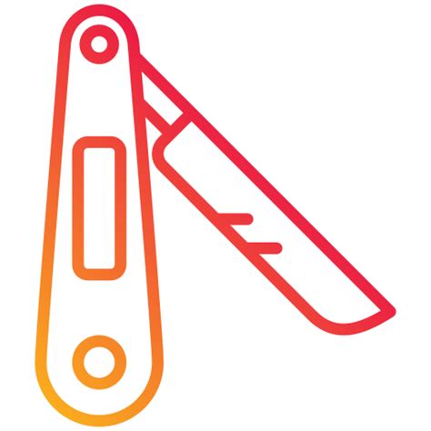 Razor Blade Generic Gradient Outline Icon