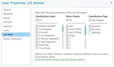 LAS Dataset Layer PropertiesArcGIS Pro Documentation