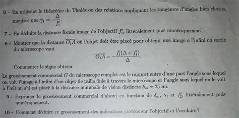Étude Dun Microscope Forum Physique Chimie 327397