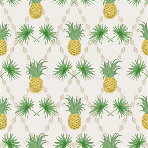 Geometric Pineapple Background Stock Vector Illustration Of Element Elegant 53630307