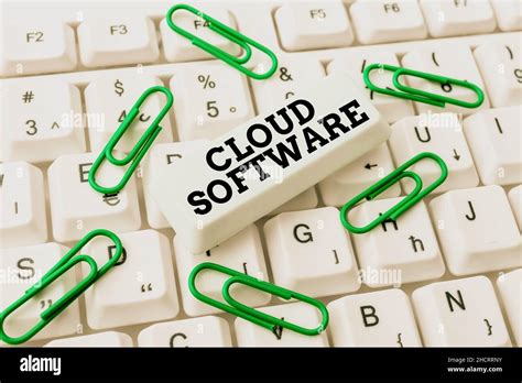 Text Caption Presenting Cloud Software Business Idea Programs Used In Storing Accessing Data