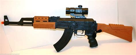 82cm Long Army Force Ak 47 Rifle Toy Gun With Light Sound And Vibration