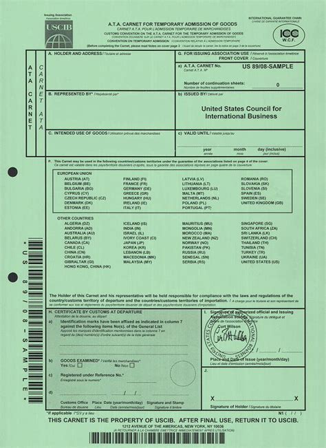 U S Customs Streamlines Ata Carnet Validation For U S Exporters Ata Carnet