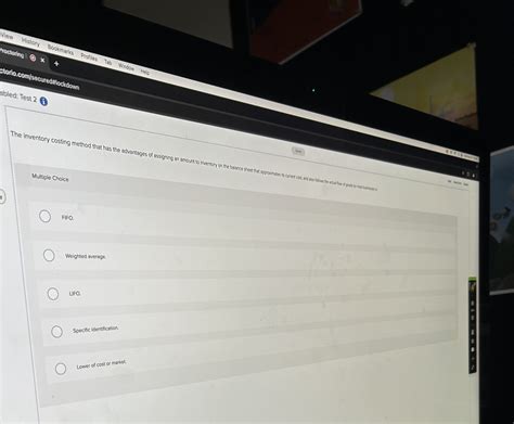 Solved Multiple Choicefifoweighted Averagelifospecific