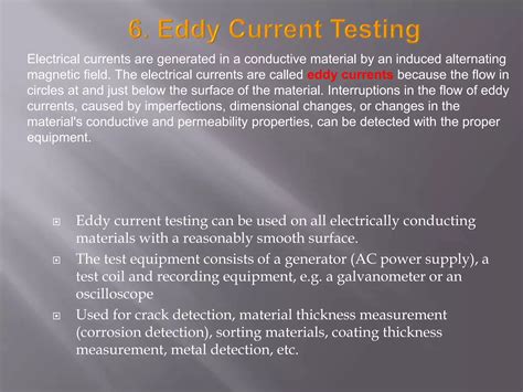 Eddy Current Testing Pptx