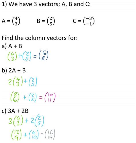 Finding Column Vectors