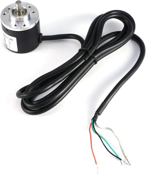 buy 600p r rotary encoder 5v 24v ab 2 phase shaft 6mm photoelectric