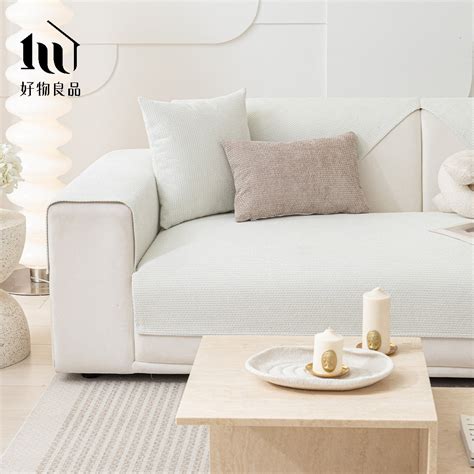 好物良品四人座組合十字編織系列 立體織紋雪尼爾沙發墊 北國雪鄉 誠品線上