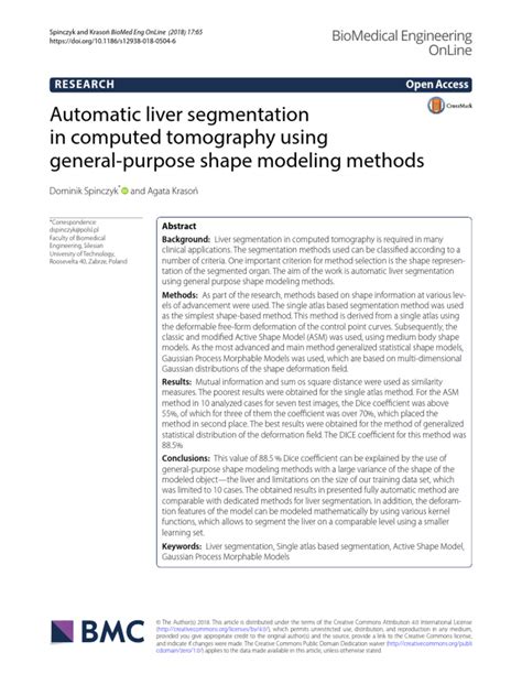 Automatic Liver Segmentation In Ct Using General Purpose Shape Modeling