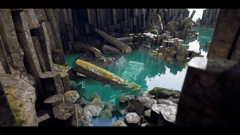 LEAKED GAME ASSETS Basalt Columns And Rocks Types AssetKit PBR