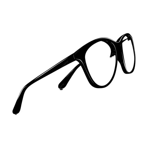 Premium Vector Silhouette Glasses For Reading Black Color Only