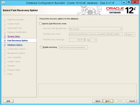 Create And Configure Oracle Database 12c Release 2 For Ifs Applications