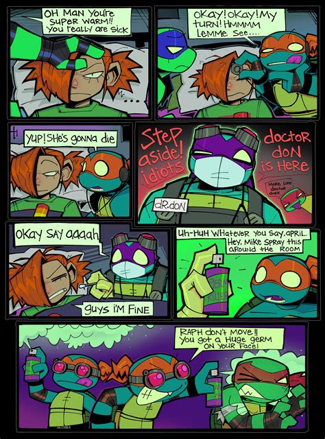 Eazy — New Tmnt Comic ] April Is Sick Will She