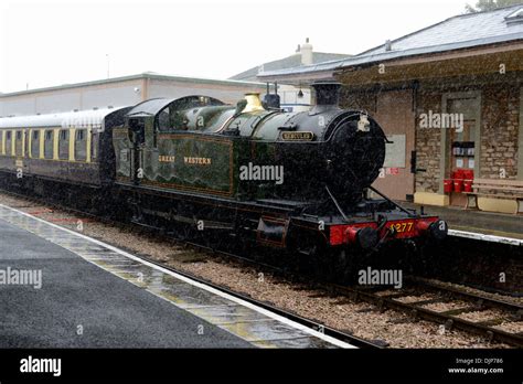 Steam Locomotive Hercules Gwr 4200 Class Number 4277 Entering