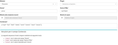 campi personalizzati · issue 548 · devcode it openstamanager · github