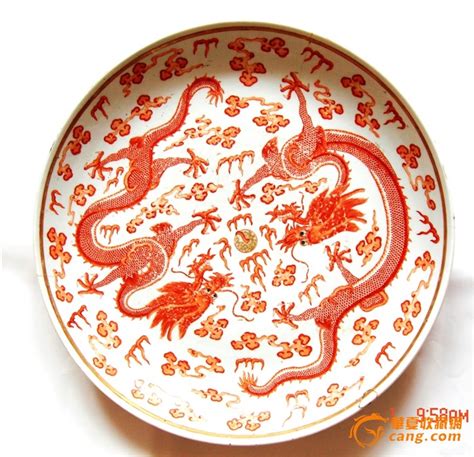 成化五爪龙盘 成化五爪龙 五爪为龙四爪为蟒三爪 大山谷图库