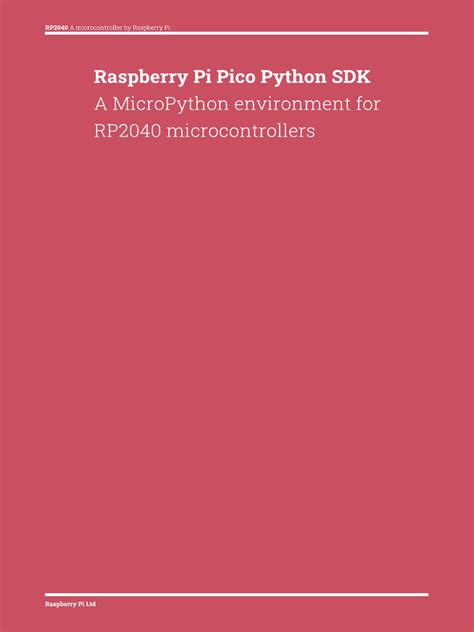 Raspberry Pi Pico Python Sdk Pdf Analog To Digital Converter Raspberry Pi
