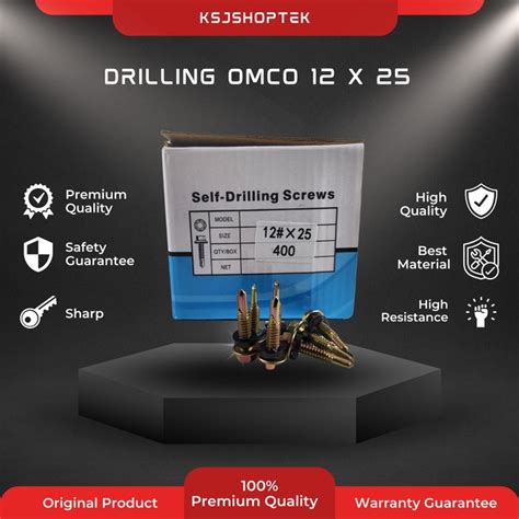 Jual Drilling 12 X 25 Omco Kuning Self Screw Baut Roofing Galvalum Canal C Shopee Indonesia