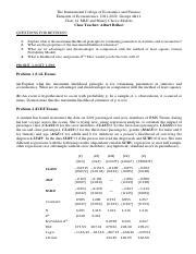 Class 14 MLE And Binary Choice Models Pdf The International College