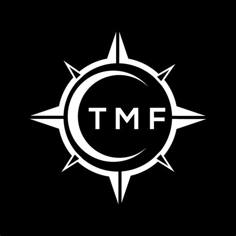 Tmf Abstract Technology Logo Design On Black Background Tmf Creative Initials Letter Logo