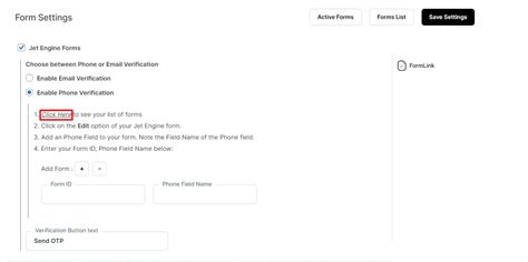 Otp Verification For Jet Engine Form Emailphone Verification Jet Engine