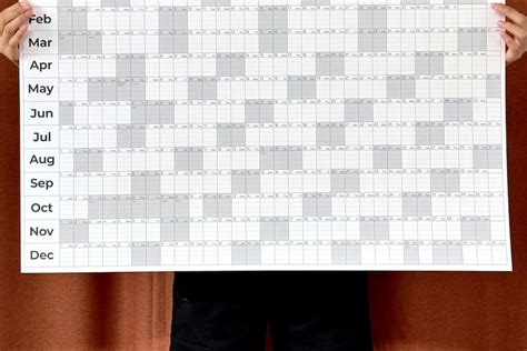 그림·사진 2025년 벽걸이 대형 캘린더 1년 포스터 플래너 벽 인테리어 한장 달력 연간계획표 연력 오늘의집 쇼핑