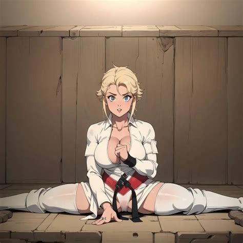 Manga Fighter Girl Doing Splits By Contortion4girls On Deviantart