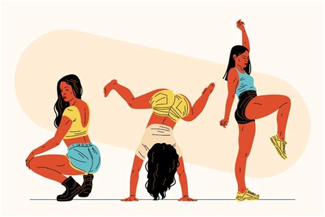 Free Vector Hand Drawn Twerk Dance Illustration