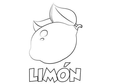 Dibujo Limón Para Imprimir Y Colorear
