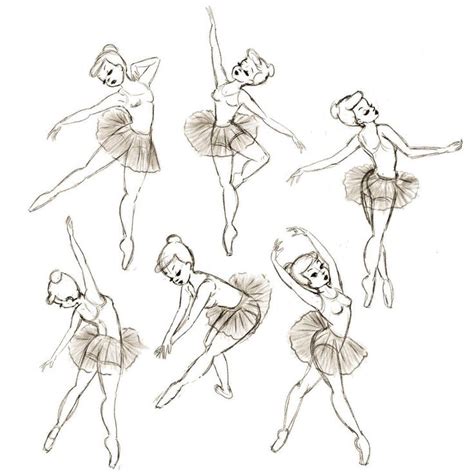 How To Draw Ballerina Poses