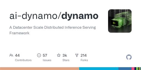 github ai dynamo dynamo a datacenter scale distributed inference