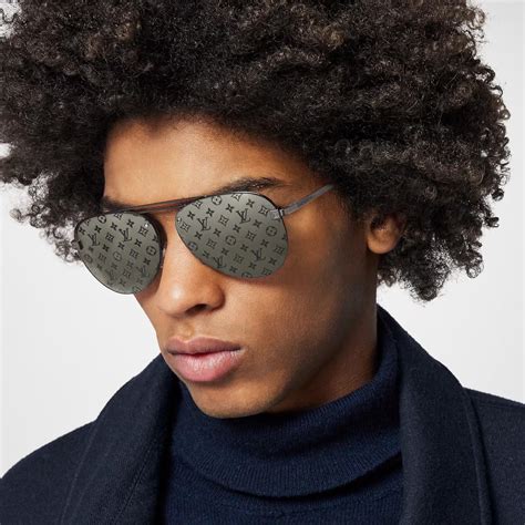 Louis Vuitton Dark Gun Metal Clockwise Aviator Sunglasses Z1019e For