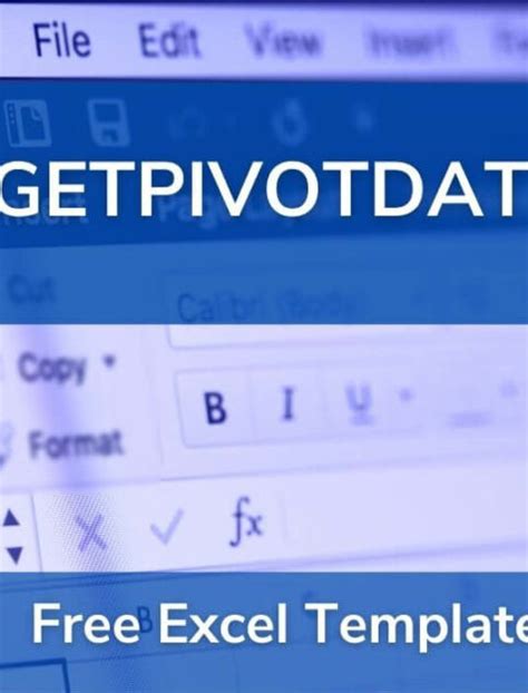 Getpivotdata Excel Template 365 Financial Analyst