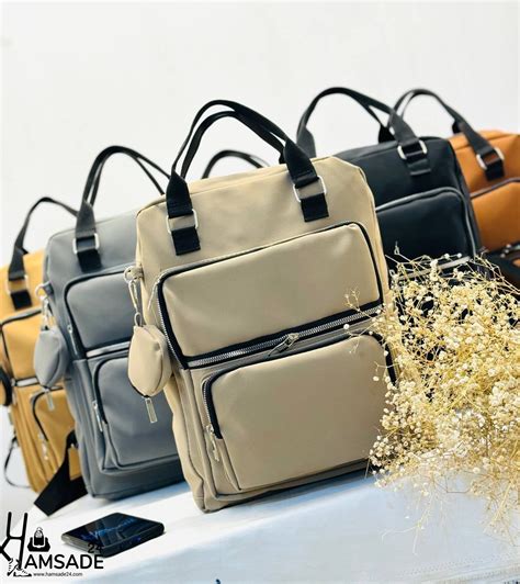 کوله پشتی دانشجویی رنگی جدید 4238 بازار کیف همساده