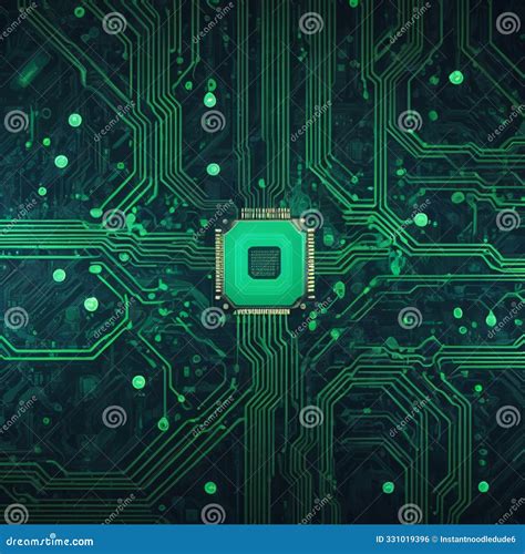 A Computer Circuit Board With A Cpu Chip On It Computer Graphics Texture Of Electronic Circuit