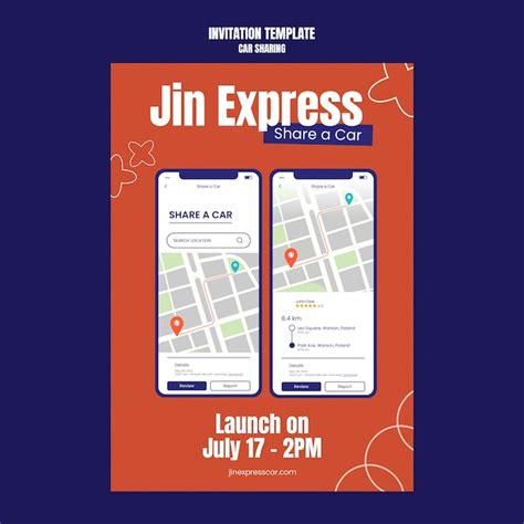 Free Psd Car Sharing Template Design