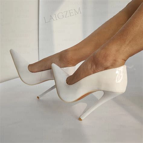 Женские туфли лодочки с острым носком на тонком высоком каблуке 14 16 см Aliexpress