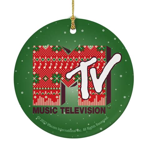 Mtv Engrenages La Fête Logo Ornement Double Face Paramount Shop