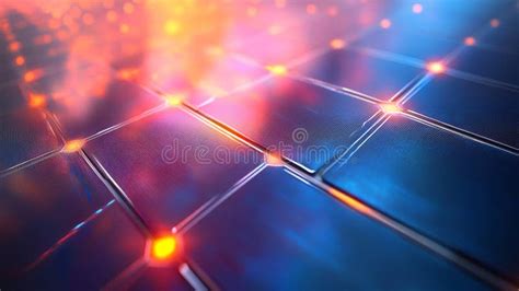 Pioneering Quantum Dot Technology In Solar Cell Research And Development Stock Illustration