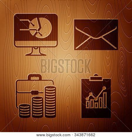 Set Clipboard Graph Vector Photo Free Trial Bigstock