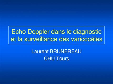Pdf Echo Doppler Dans Le Diagnostic Et La Surveillance Des • Un écho Doppler Des